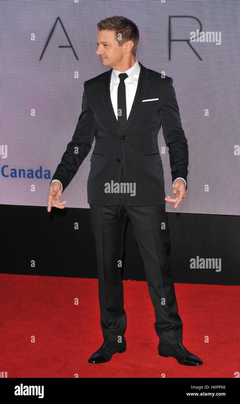 London, UK Jeremy Renner at the London Film Festival Royal Bank of ...