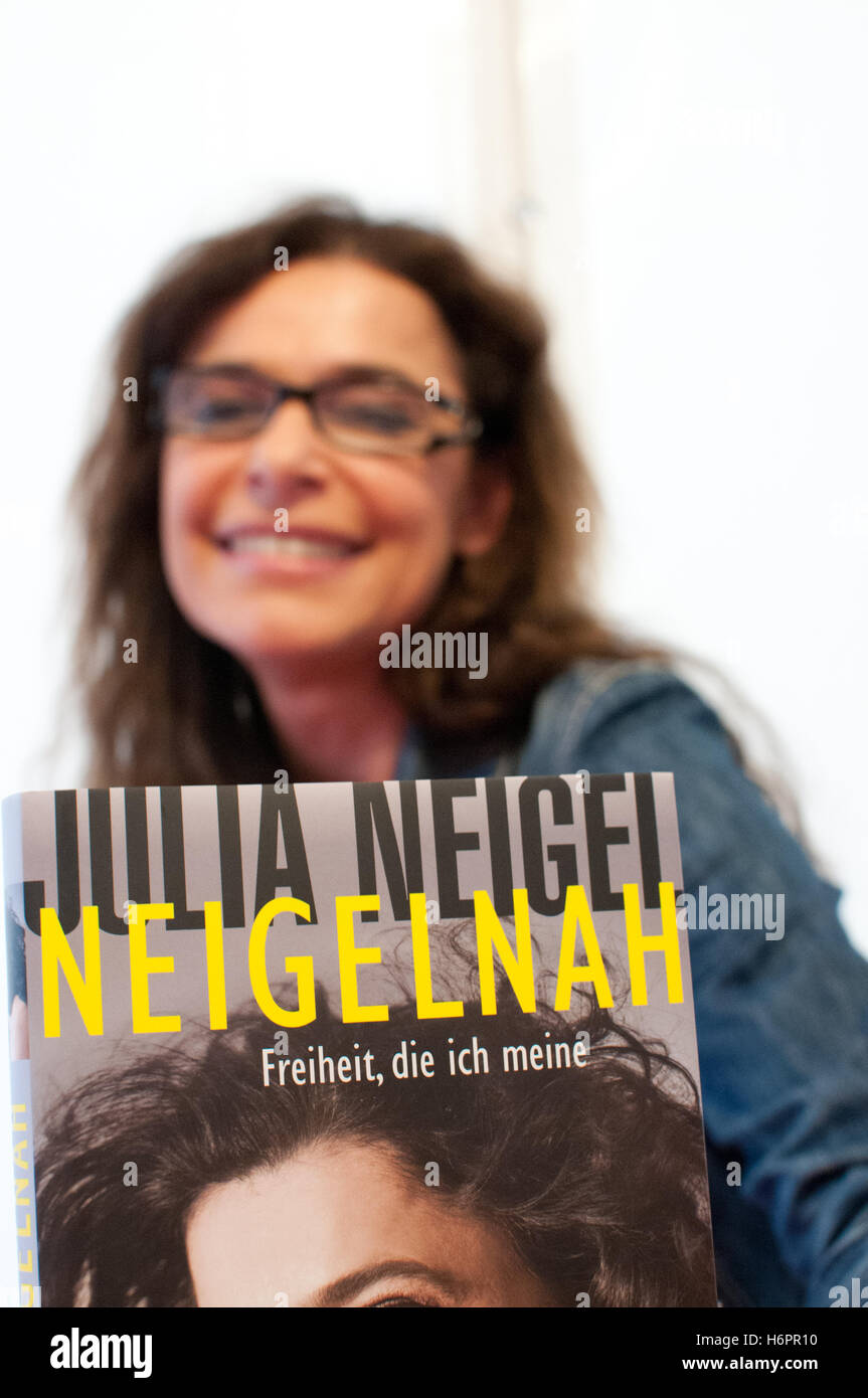 Singer Julia Neigel presenting her autobiography 'Neigelnah' at ...