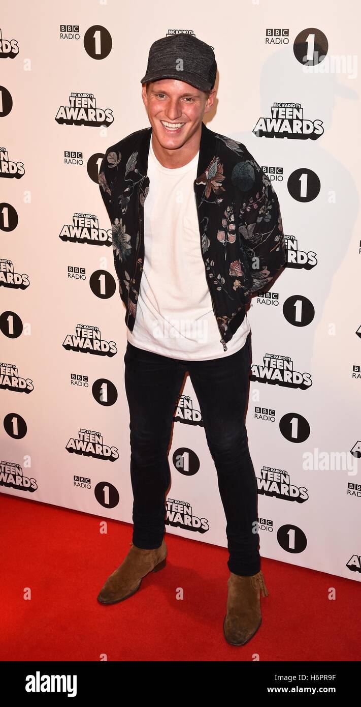 London. UK. Jamie Laing at The BBC Radio 1's Teen Awards held at ...