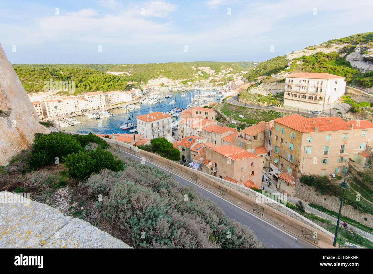 Bonifacio dramatic cliffs port hi-res stock photography and images - Alamy