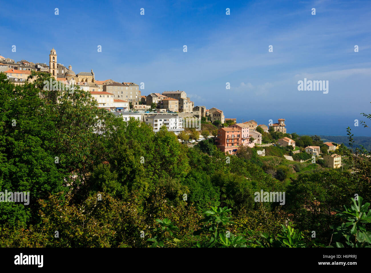 The village of Cervione, in Corsica, France Stock Photo - Alamy