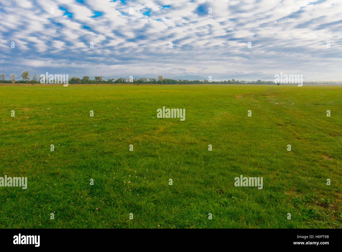 The landscape of fields and mountains in western Ukraine Stock Photo ...