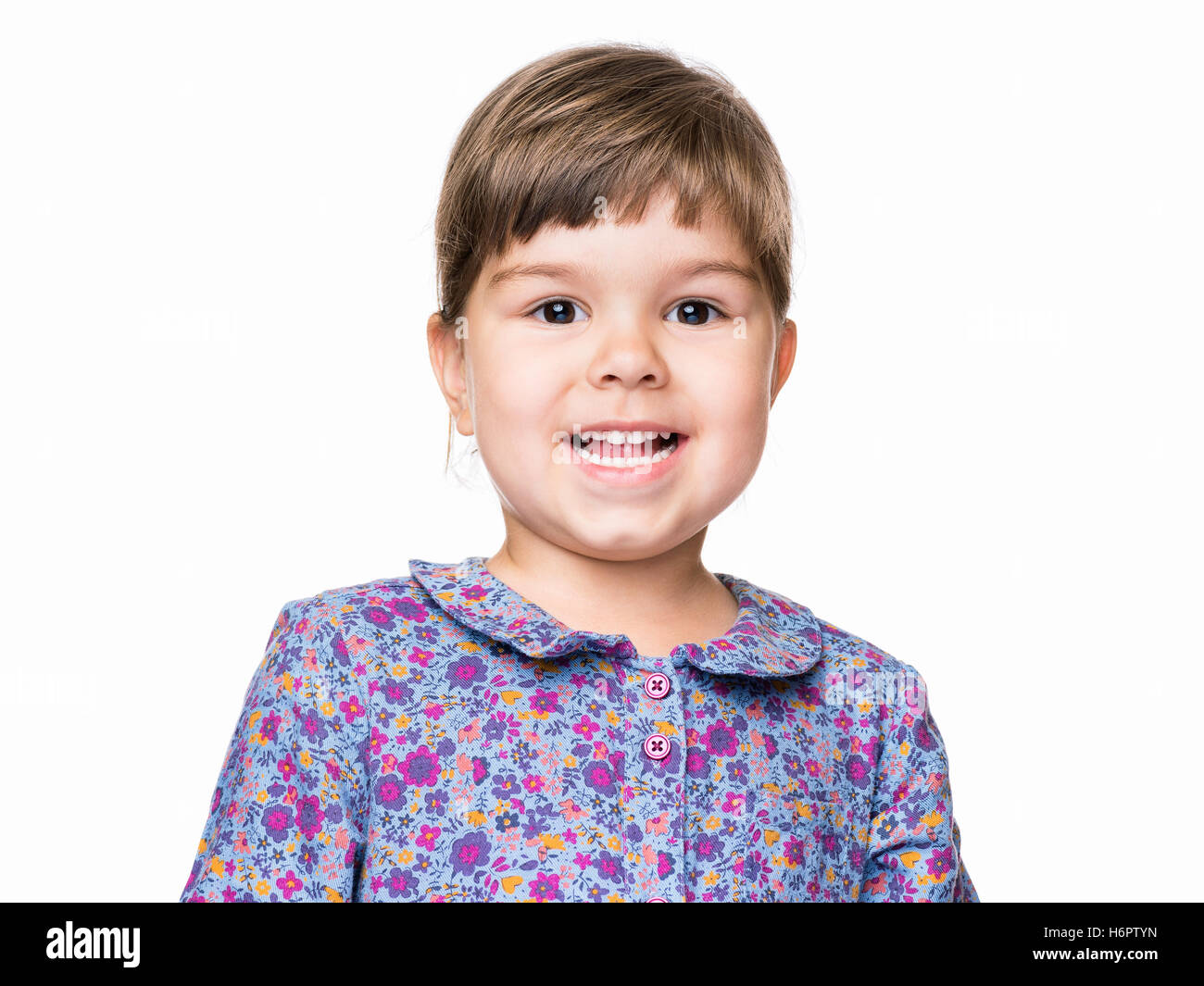 Emotional portrait of little girl Stock Photo - Alamy
