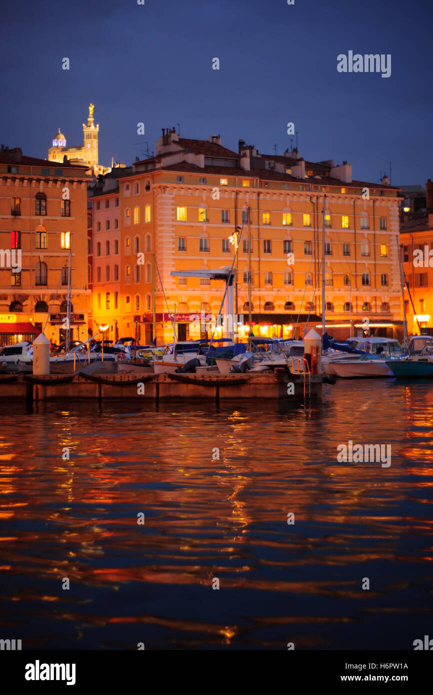 Marseilles old vieux port hi-res stock photography and images - Alamy