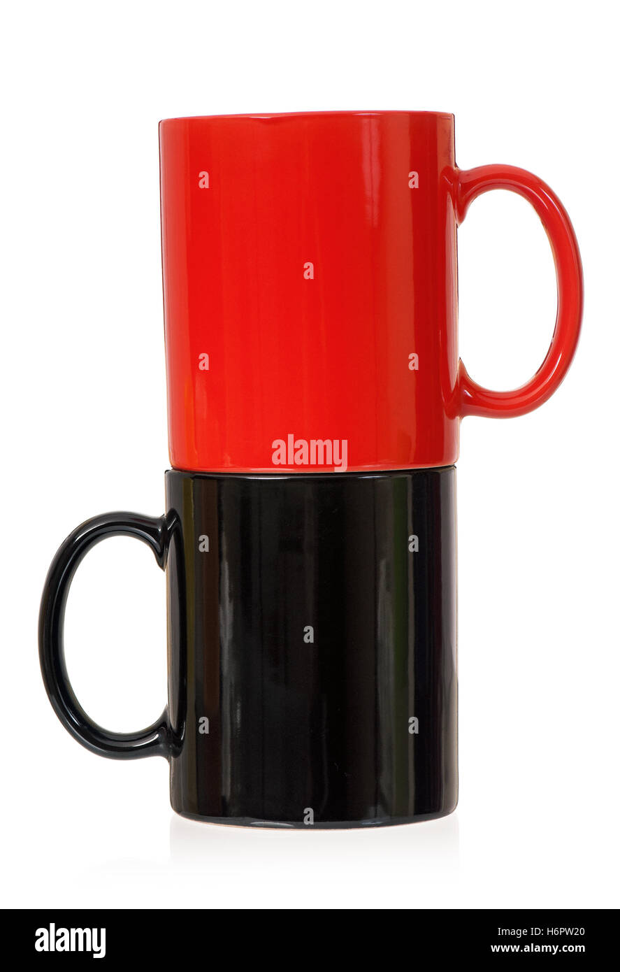 Two color coffee cups Stock Photo - Alamy