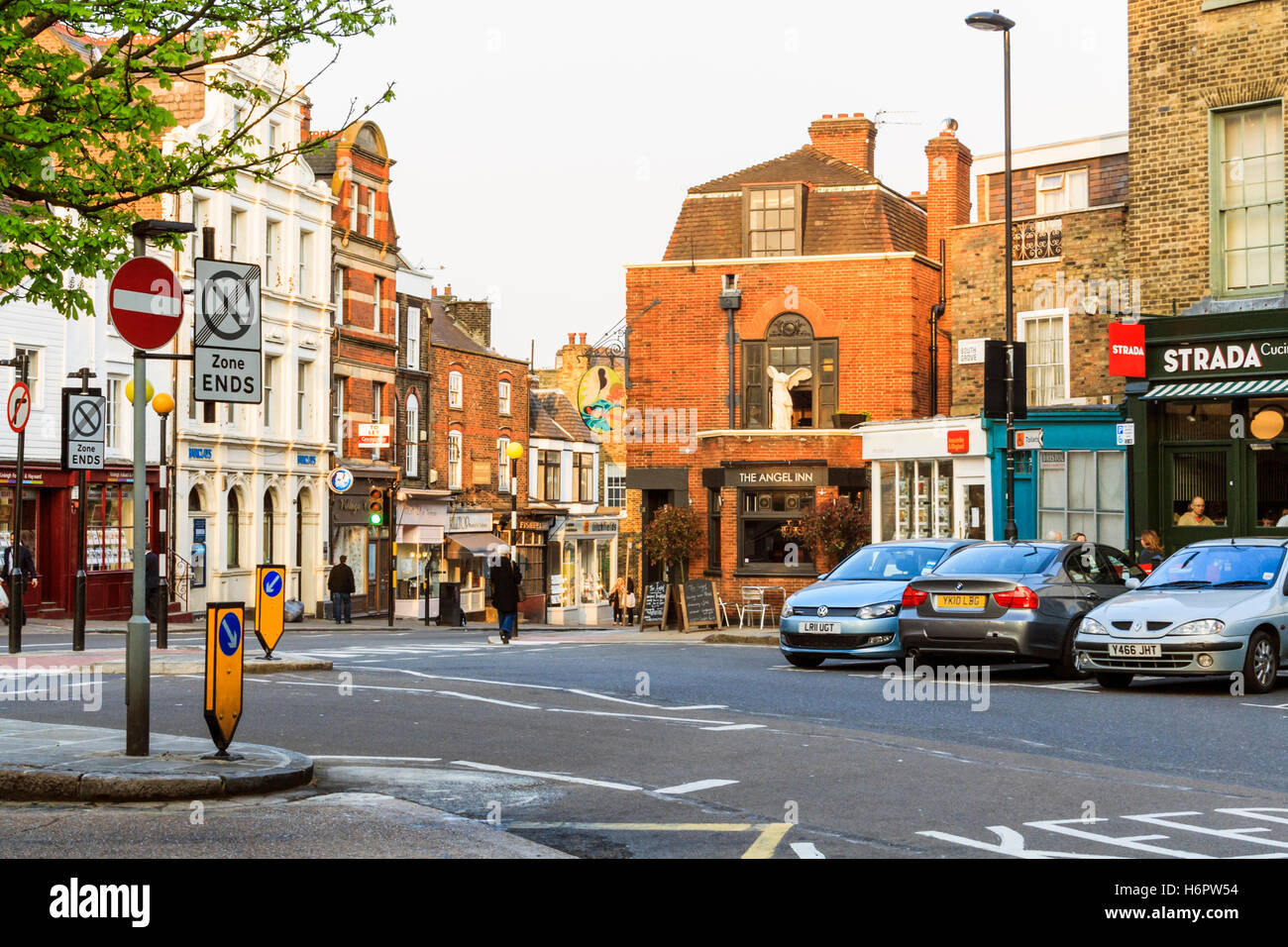 The historic Angel Inn in Highgate Village, London, UK Stock Photo - Alamy