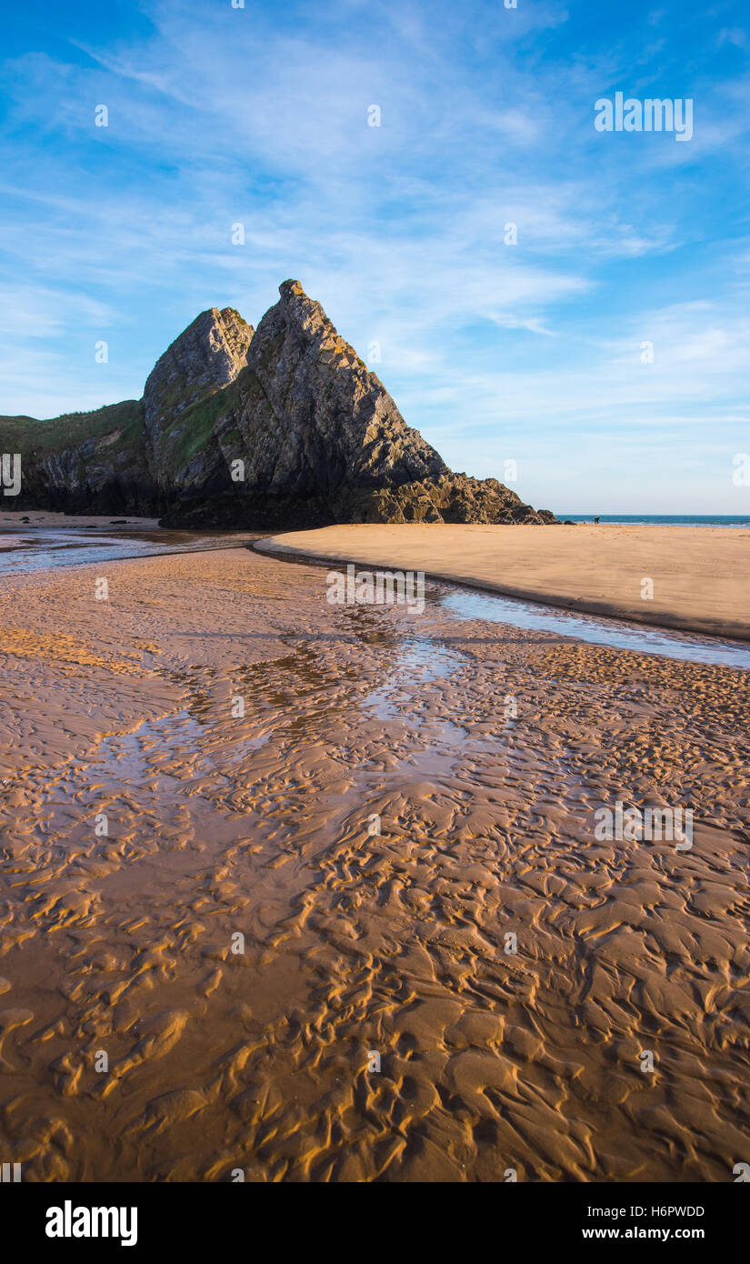 Pennard pill shore estuary hi-res stock photography and images - Alamy