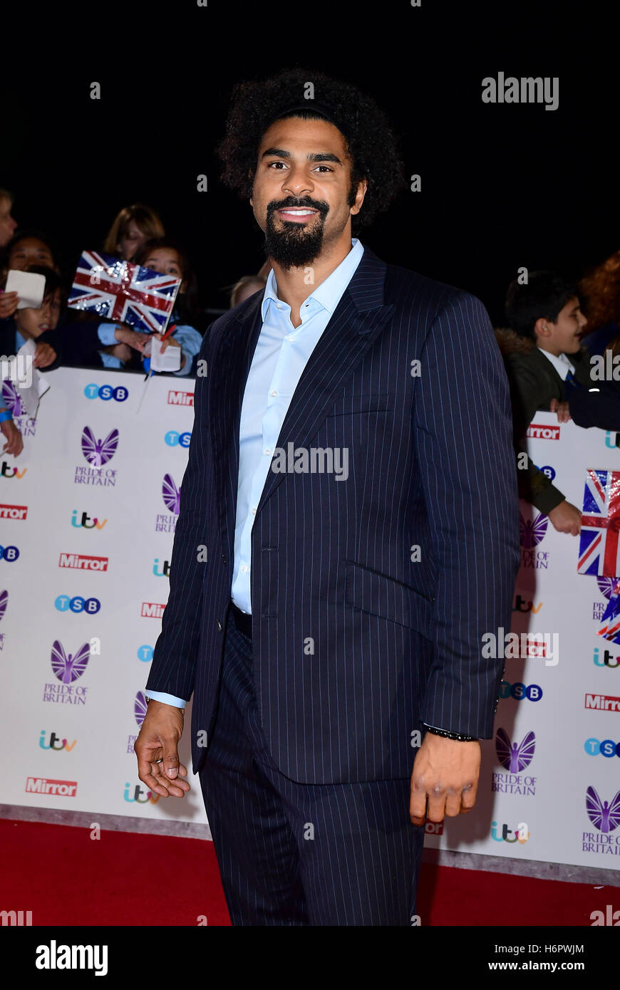 David Haye attending The Pride of Britain Awards 2016, at Grosvenor ...