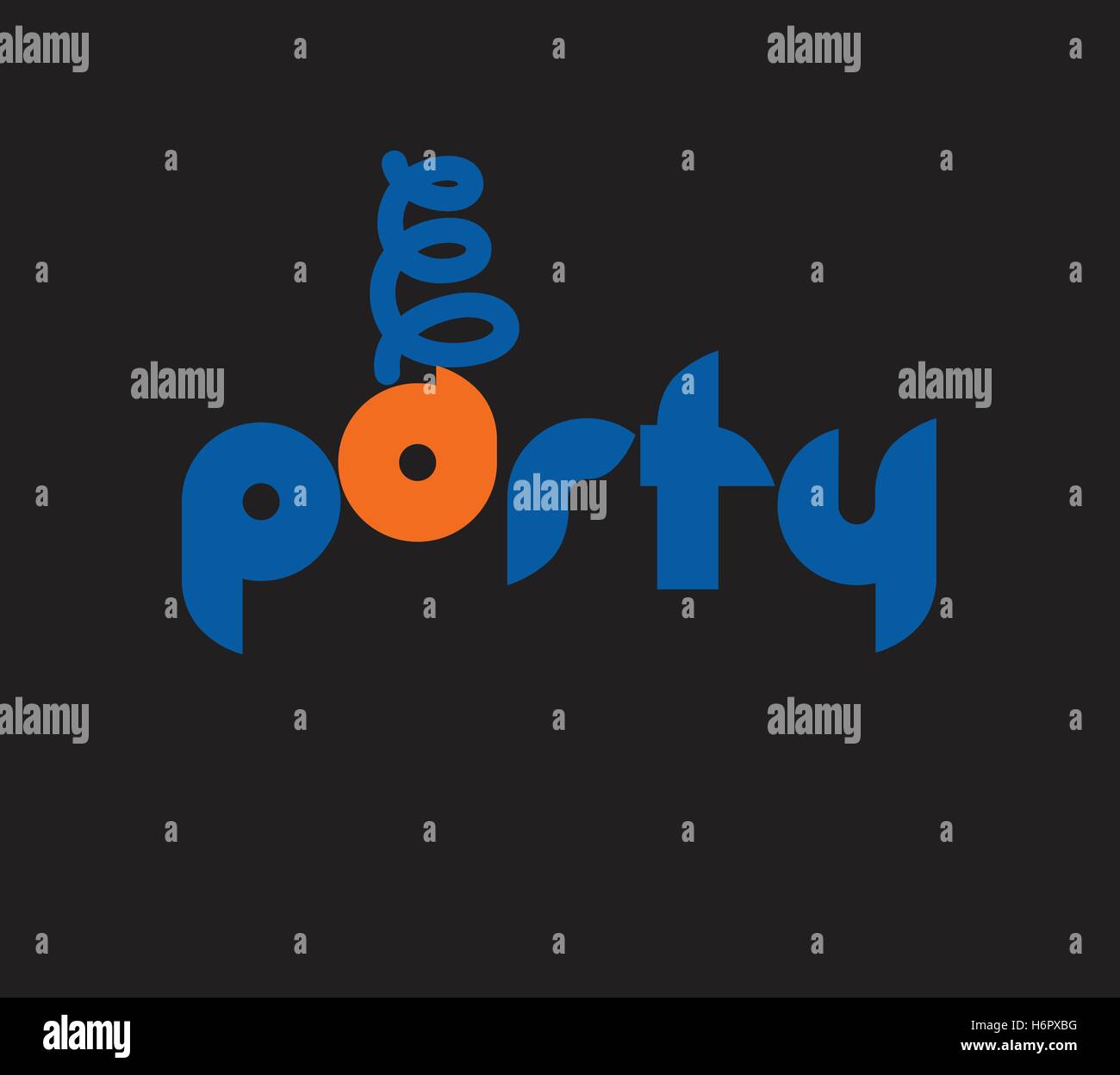 Party Logo Concept Design Stock Vector Image & Art - Alamy