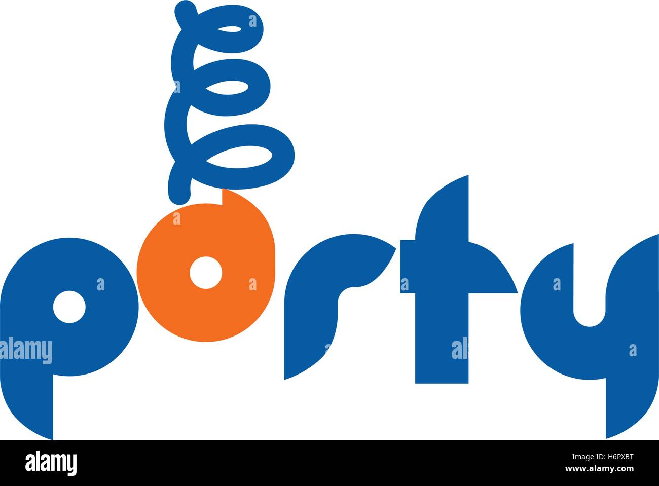 Party Logo Concept Design Stock Vector Image & Art - Alamy