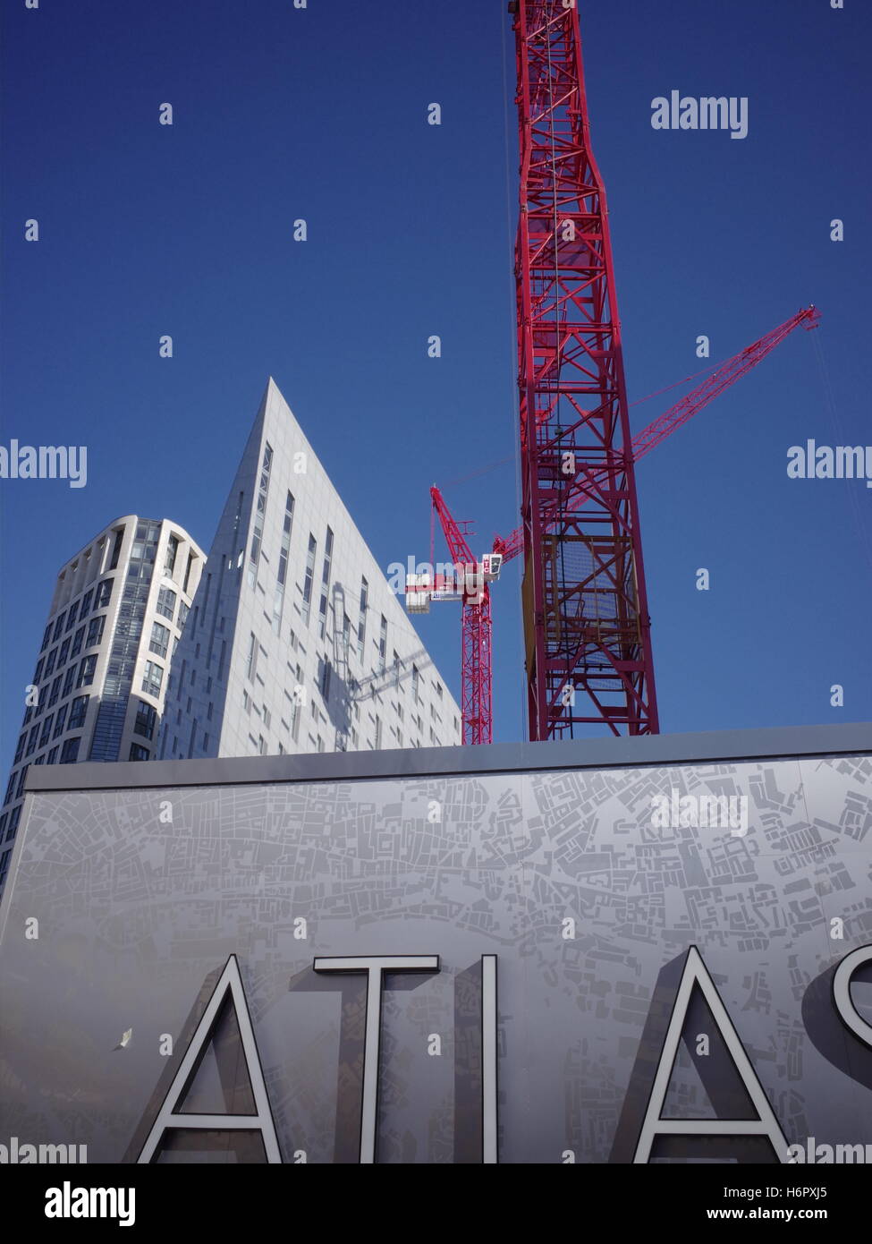 The "Atlas" construction site in London while being built Stock Photo ...