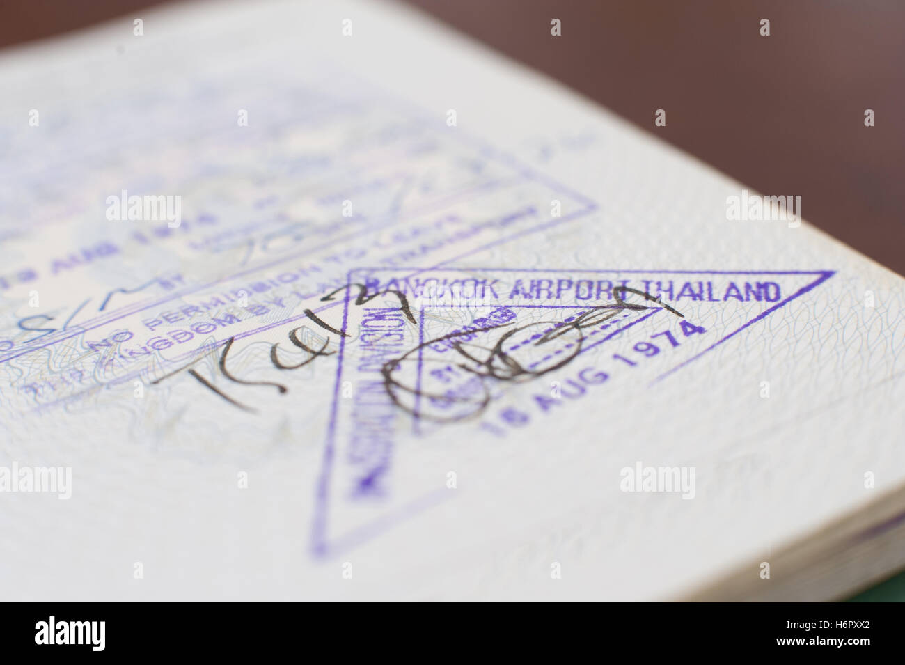 Thailand passport stamp hi-res stock photography and images - Alamy