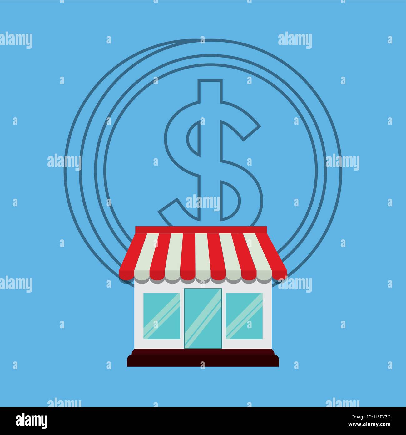 Small supermarket shopping basket Stock Vector Images - Alamy