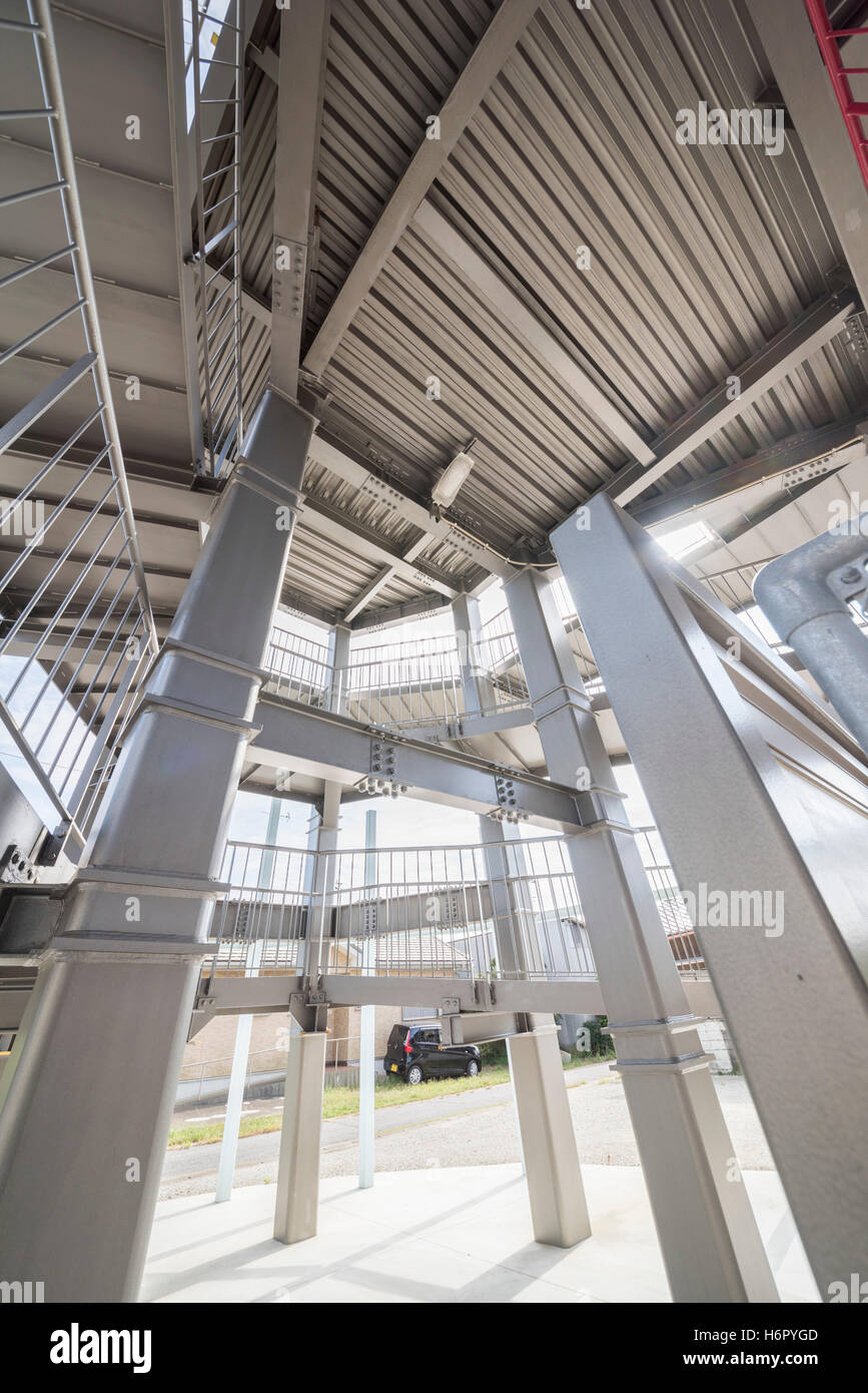 Tsunami Evacuation Tower, Sosa City, Chiba Prefecture, Japan Stock ...