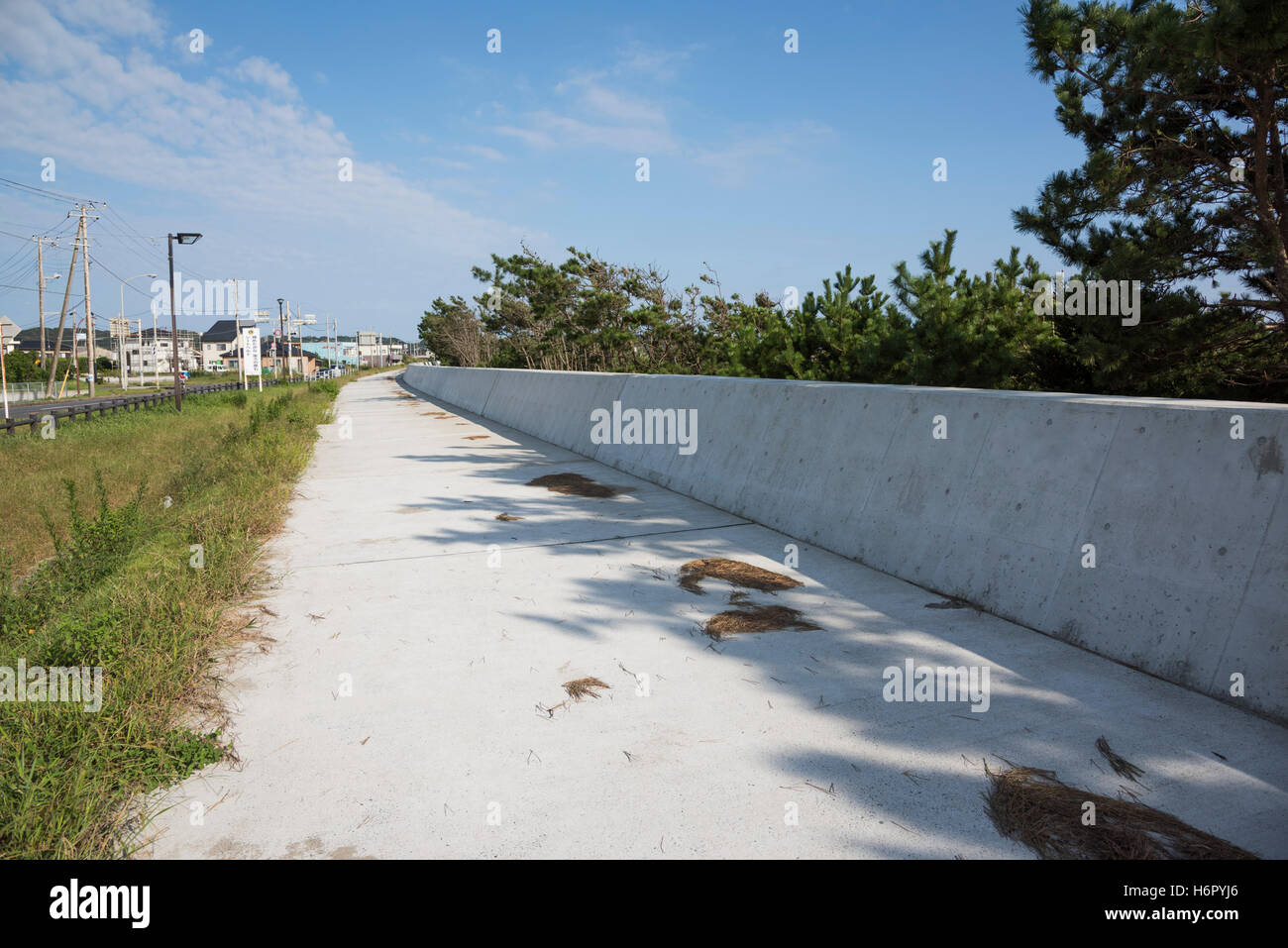 Coastal levee, Asahi City, Chiba Prefecture, Japan Stock Photo - Alamy