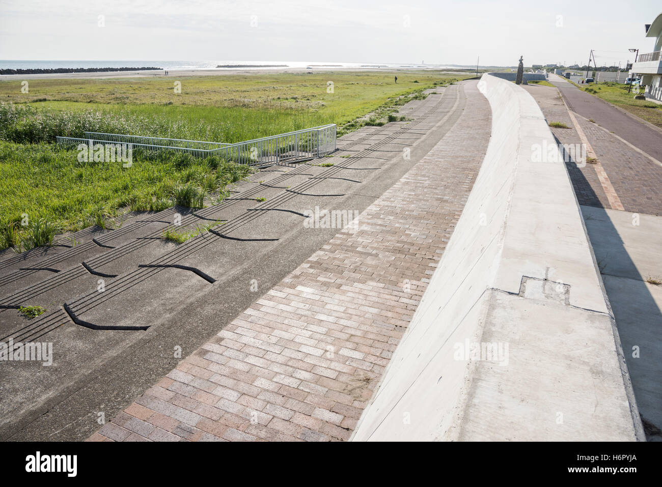 Coastal levee, Asahi City, Chiba Prefecture, Japan Stock Photo - Alamy