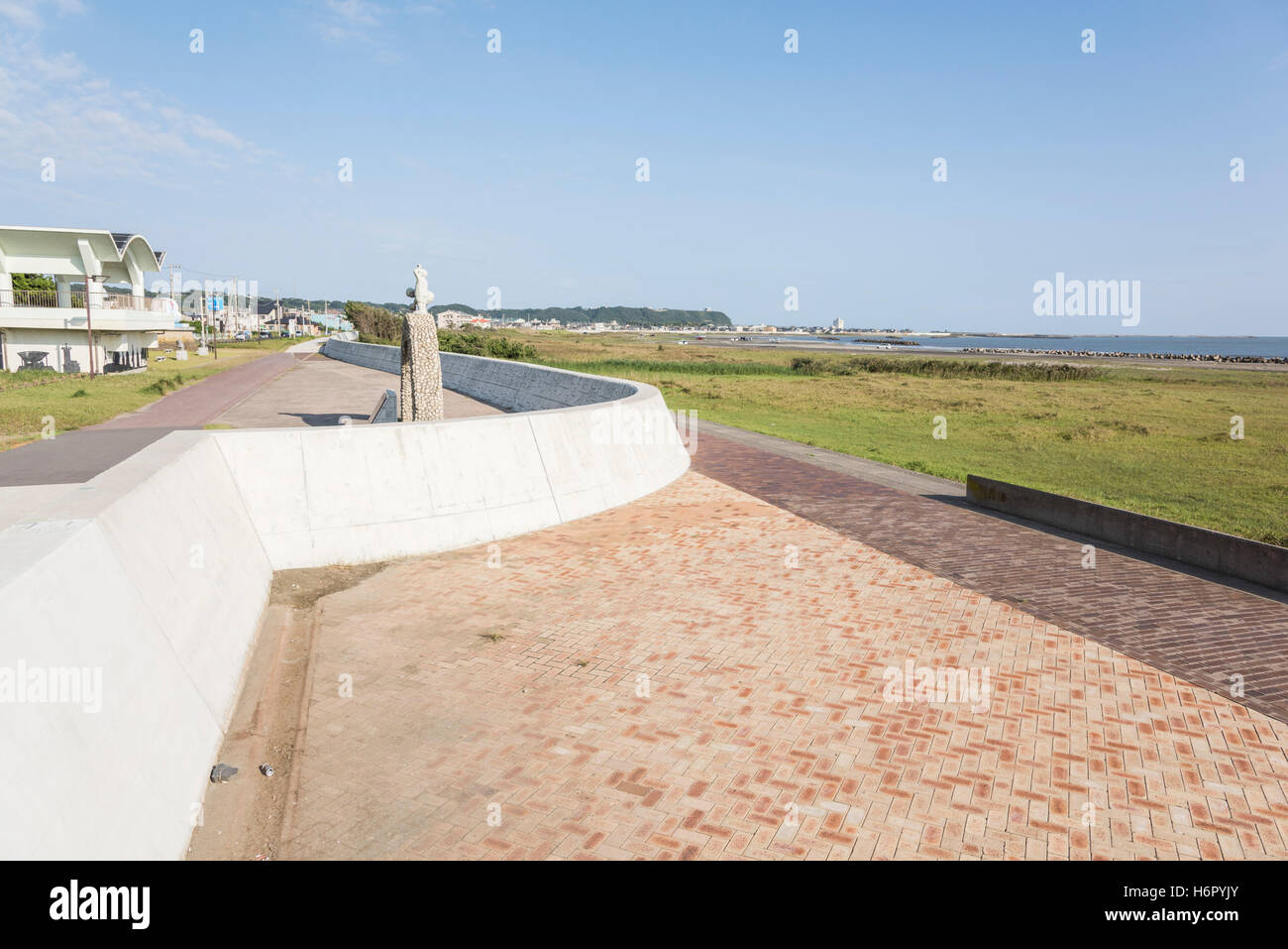 Coastal levee, Asahi City, Chiba Prefecture, Japan Stock Photo - Alamy