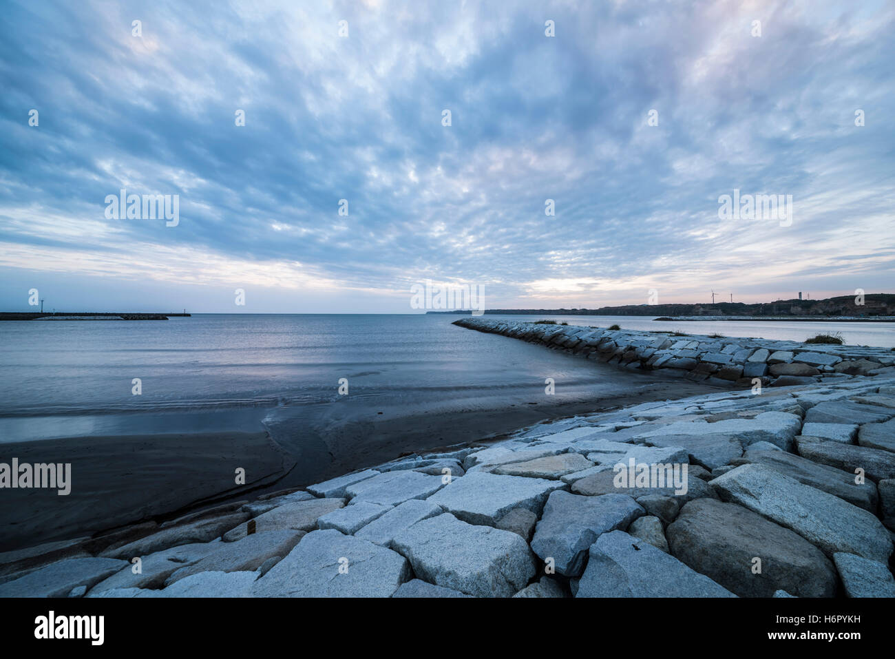 Byobugaura,Choshi Marina beach,Choshi City,Chiba Prefecture,Japan Stock ...