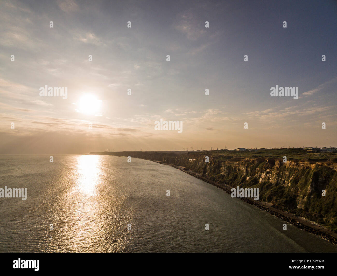 Aerial view of Byobugaura,Choshi City,Chiba Prefecture,Japan Stock ...