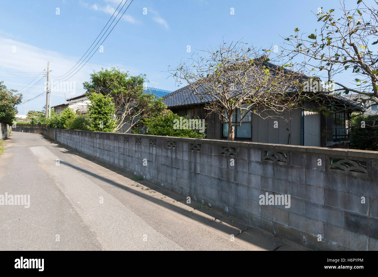 Coastal levee, Asahi City, Chiba Prefecture, Japan Stock Photo - Alamy