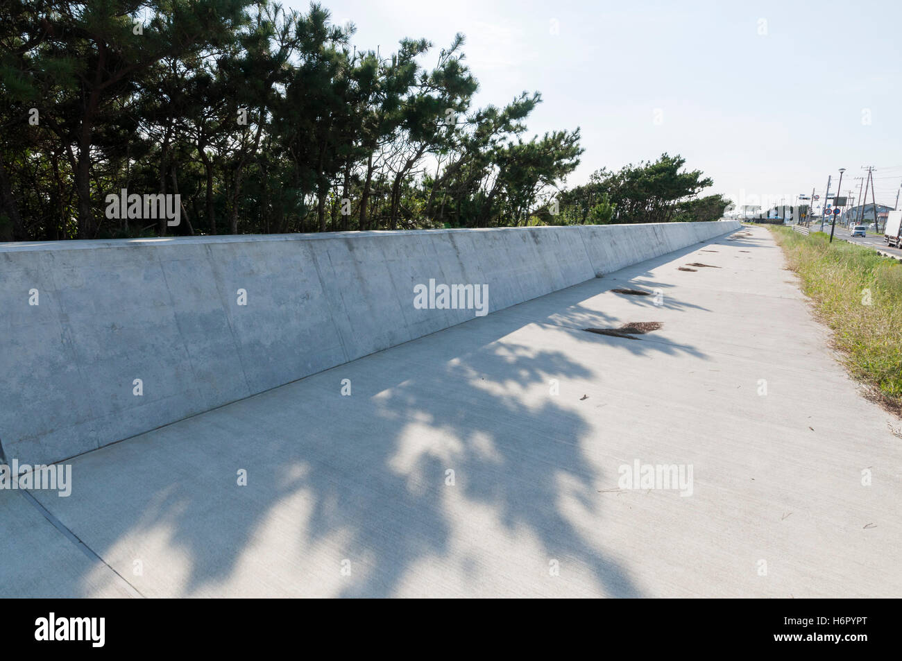 Coastal levee, Asahi City, Chiba Prefecture, Japan Stock Photo - Alamy