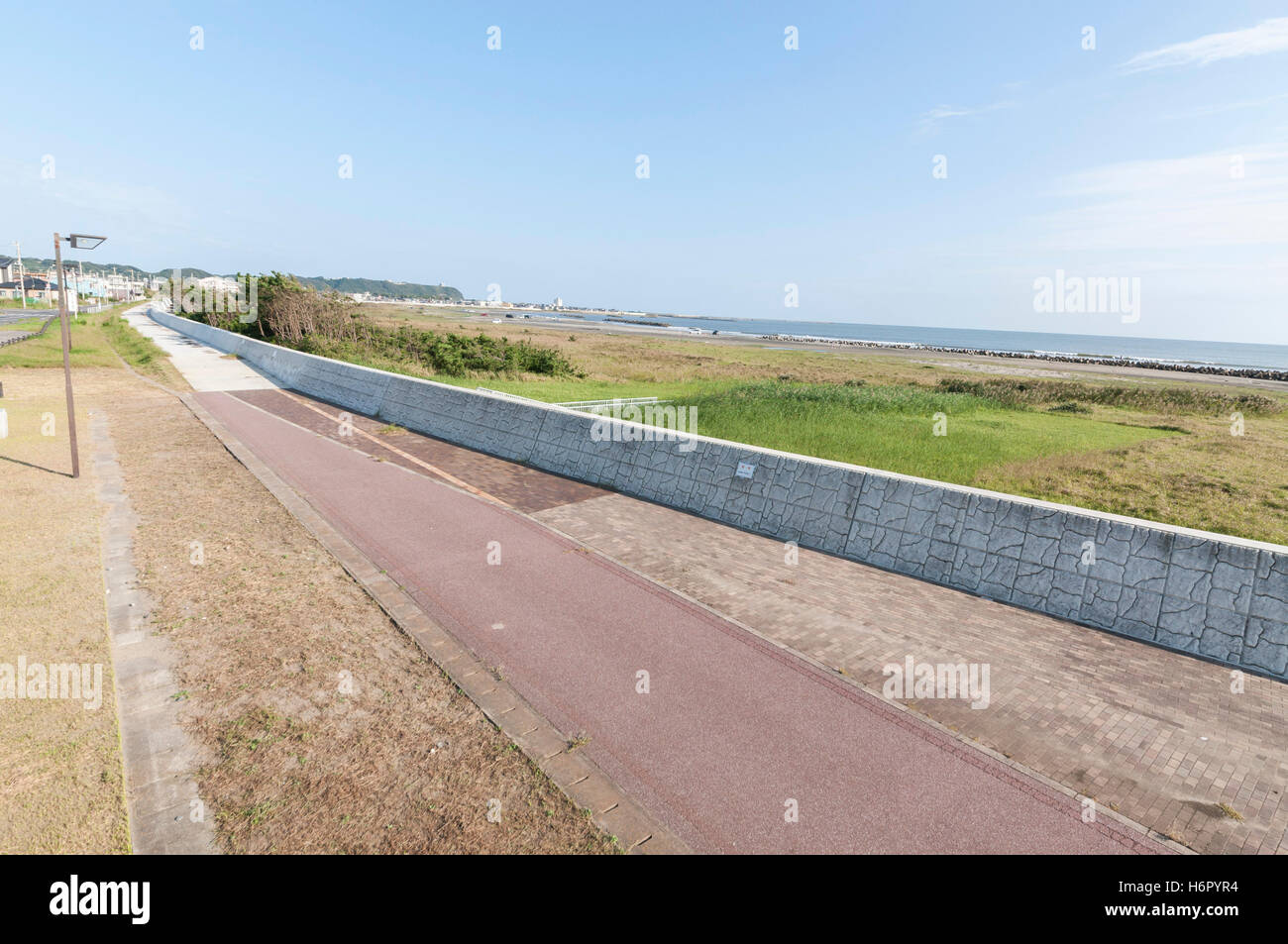 Coastal levee, Asahi City, Chiba Prefecture, Japan Stock Photo - Alamy
