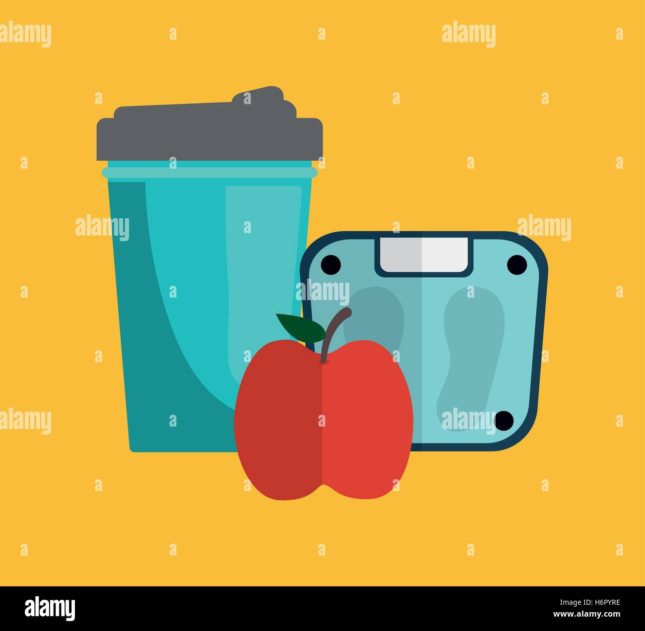 Fitness healthy food icon vector illustration graphic Stock Vector ...