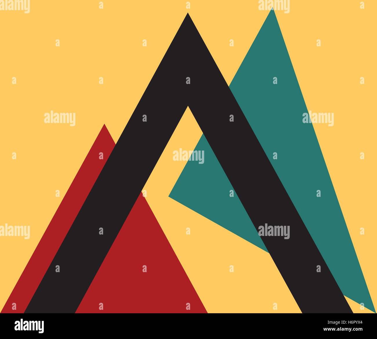 Triangle Design Element with Background Stock Vector Image & Art - Alamy