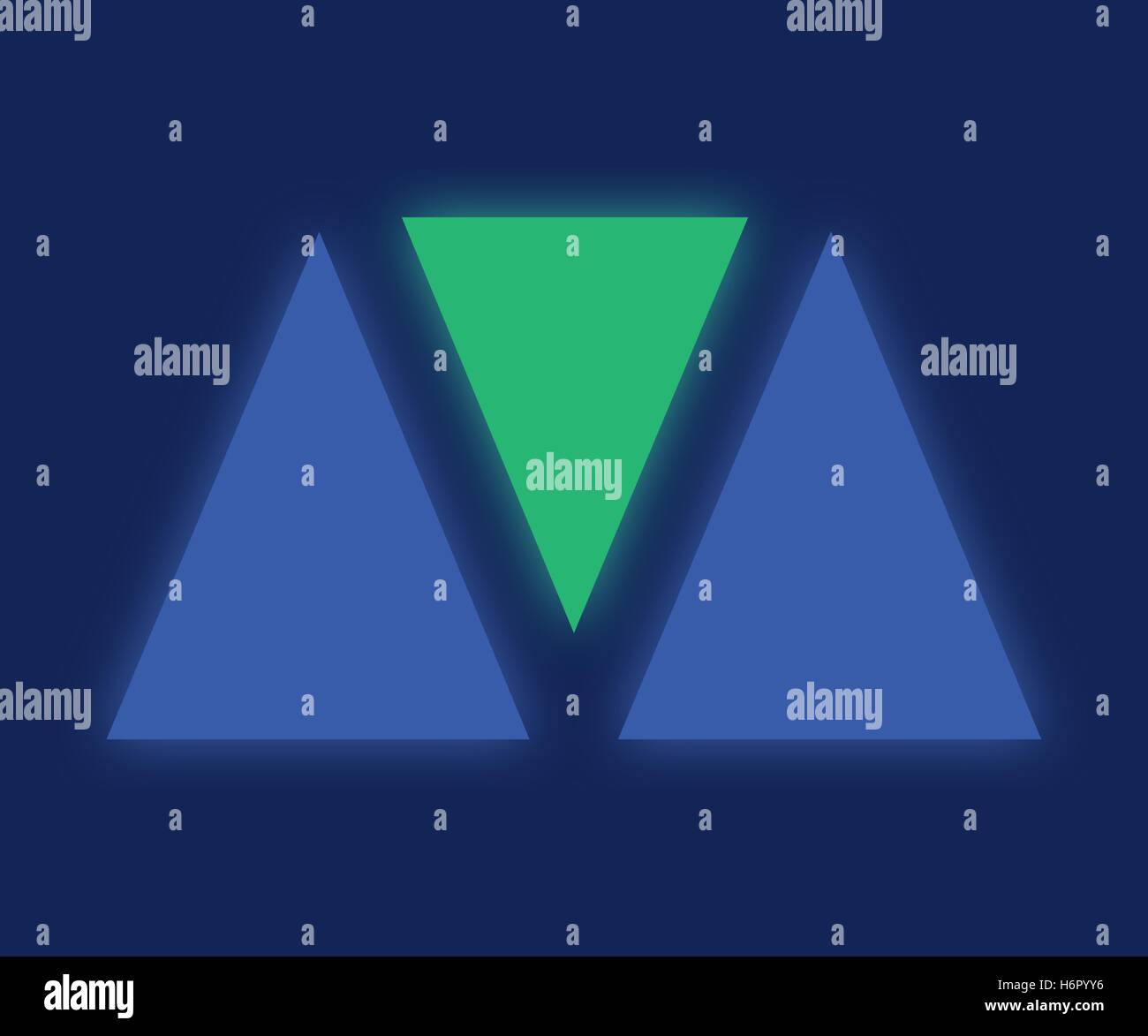 Triangle Logo Design with M Letter Stock Vector Image & Art - Alamy