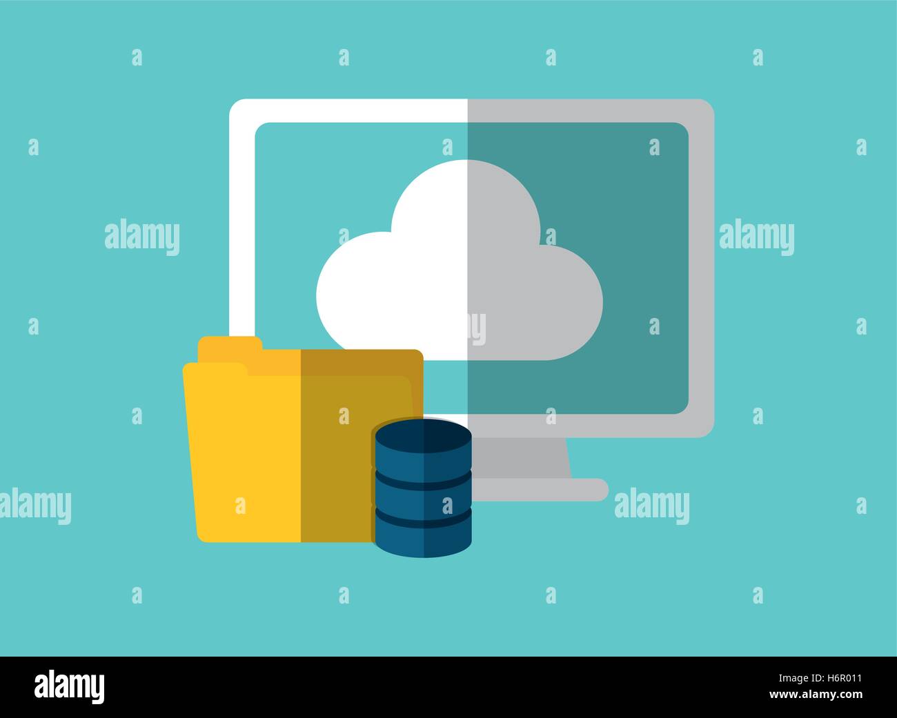 Cloud computing technology icon vector illustration graphic design Stock Vector Image & Art - Alamy