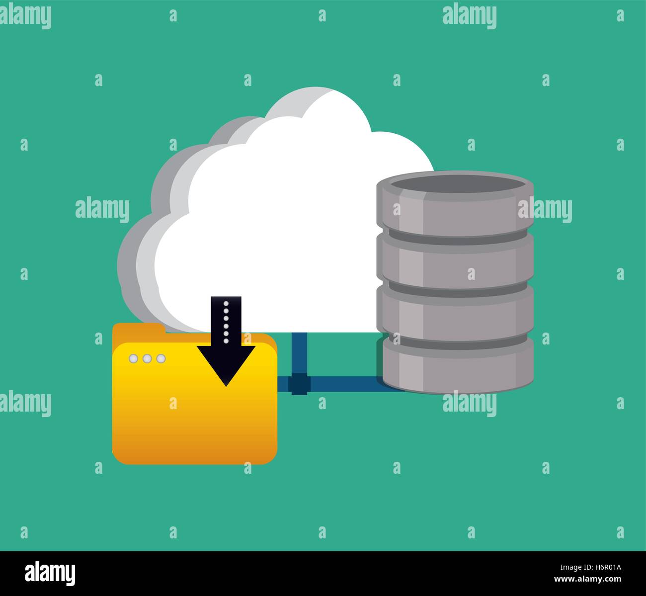 Cloud computing technology icon vector illustration graphic design Stock Vector Image & Art - Alamy