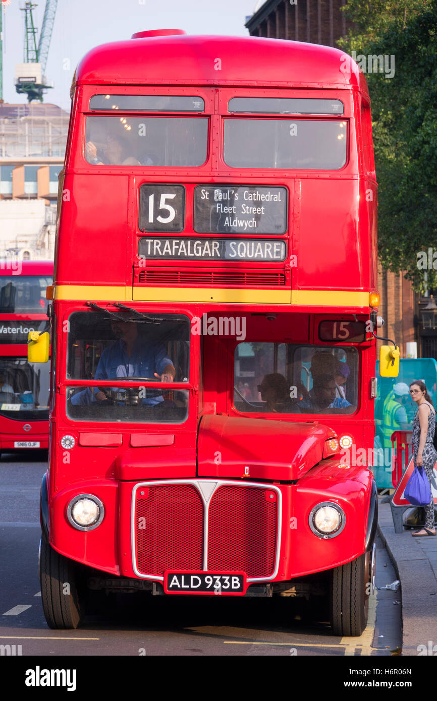 Old Bus in the City of London Stock Photo - Alamy