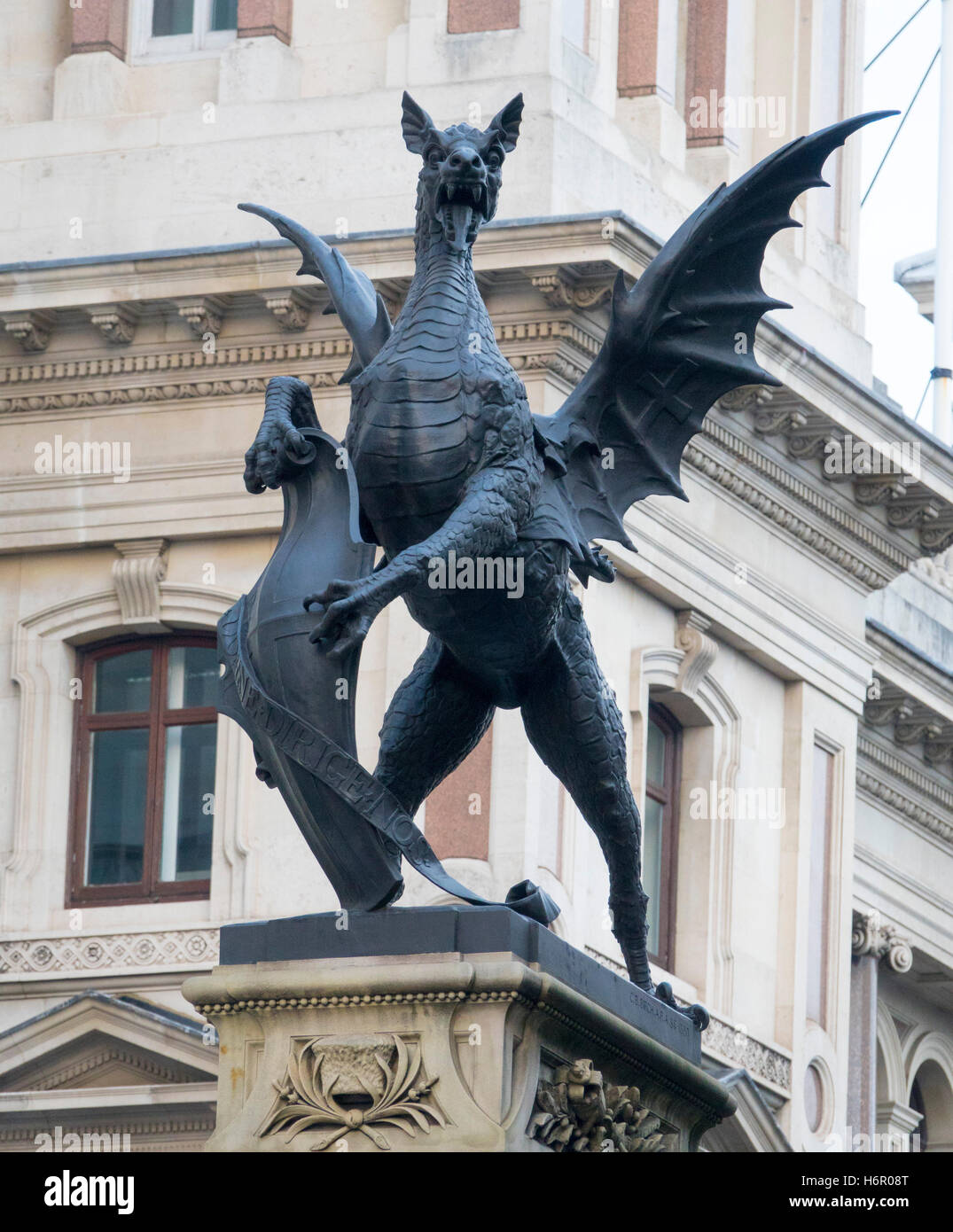 The City of London Dragon - famous landmark Stock Photo - Alamy