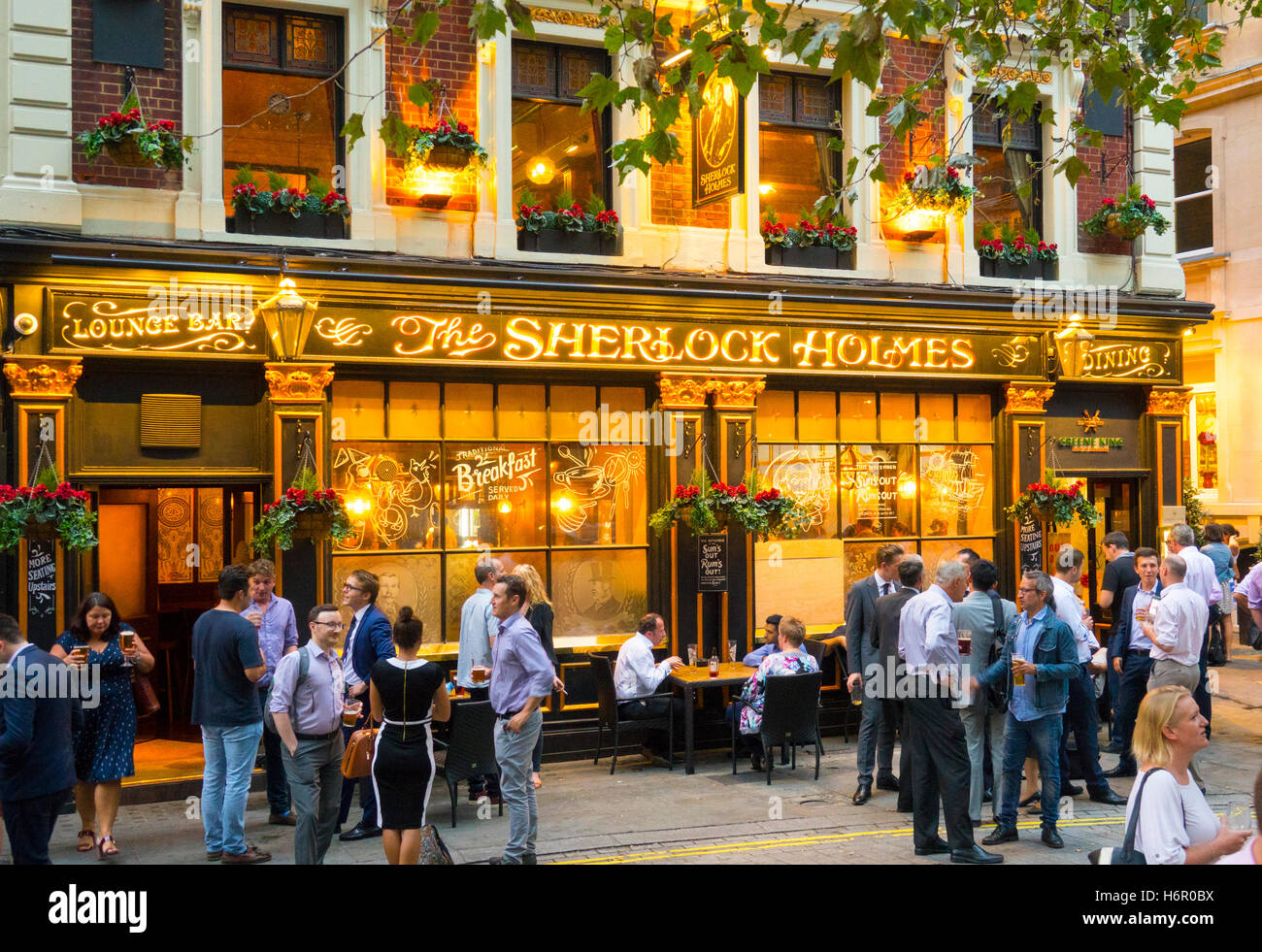 Beautiful Sherlock Holmes Pub in London Stock Photo - Alamy