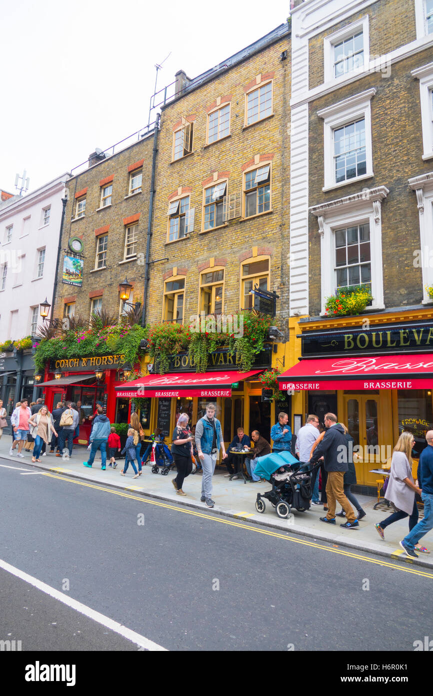 Nice street view at London Westend Stock Photo - Alamy