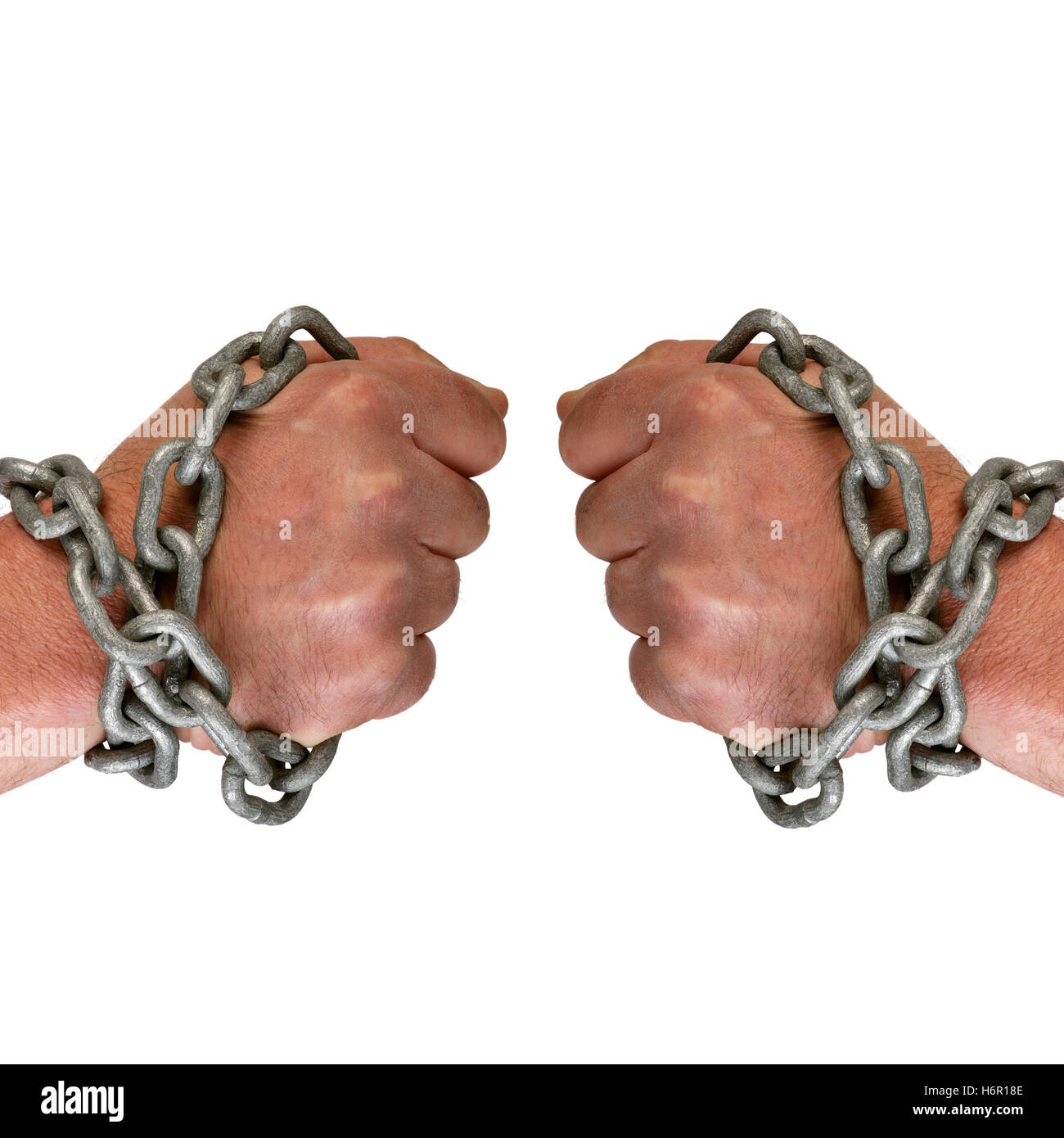hand with chain Stock Photo - Alamy