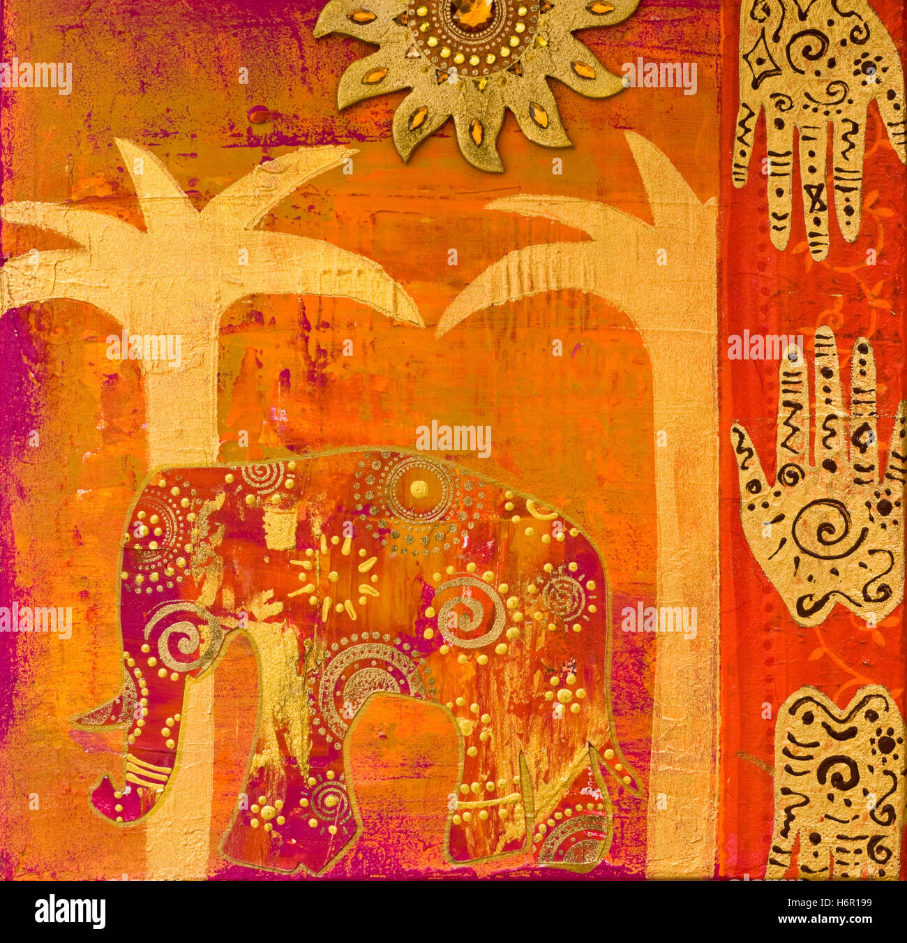 Elephant paintings hi-res stock photography and images - Alamy