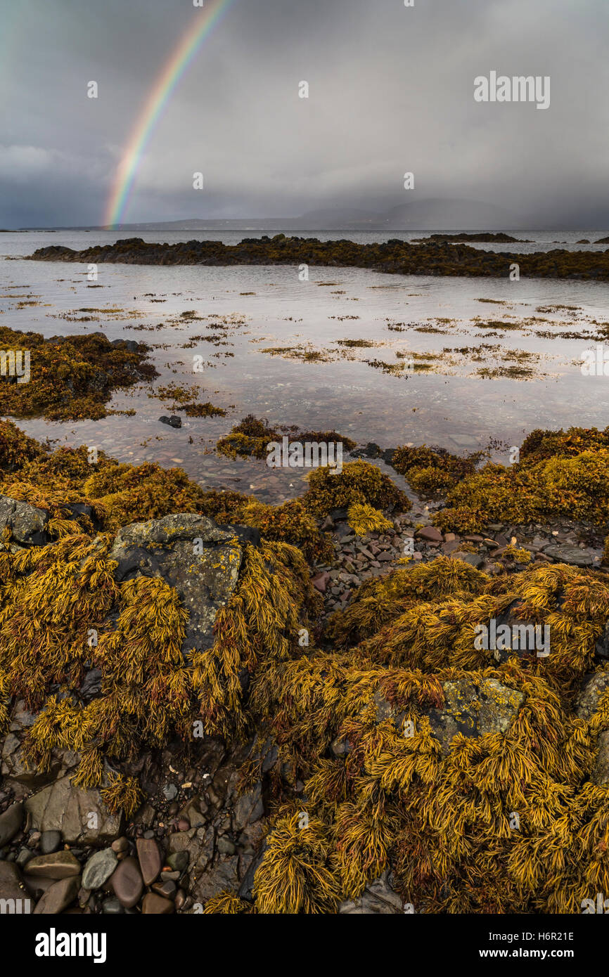 Rainbow on Loch Eishort on the Isle of Skye Stock Photo - Alamy
