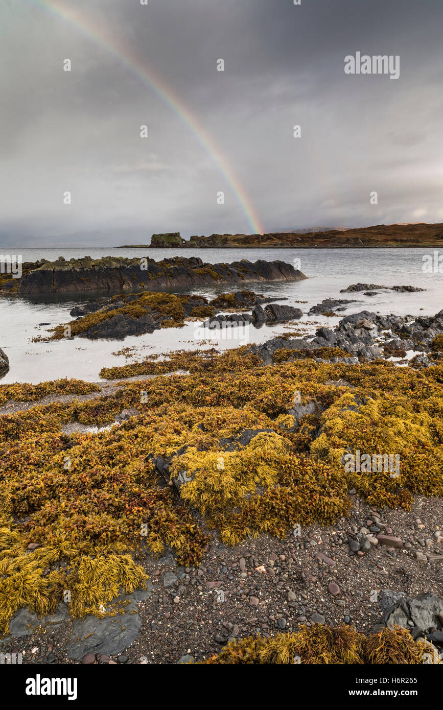 Rainbow on Loch Eishort on the Isle of Skye Stock Photo - Alamy