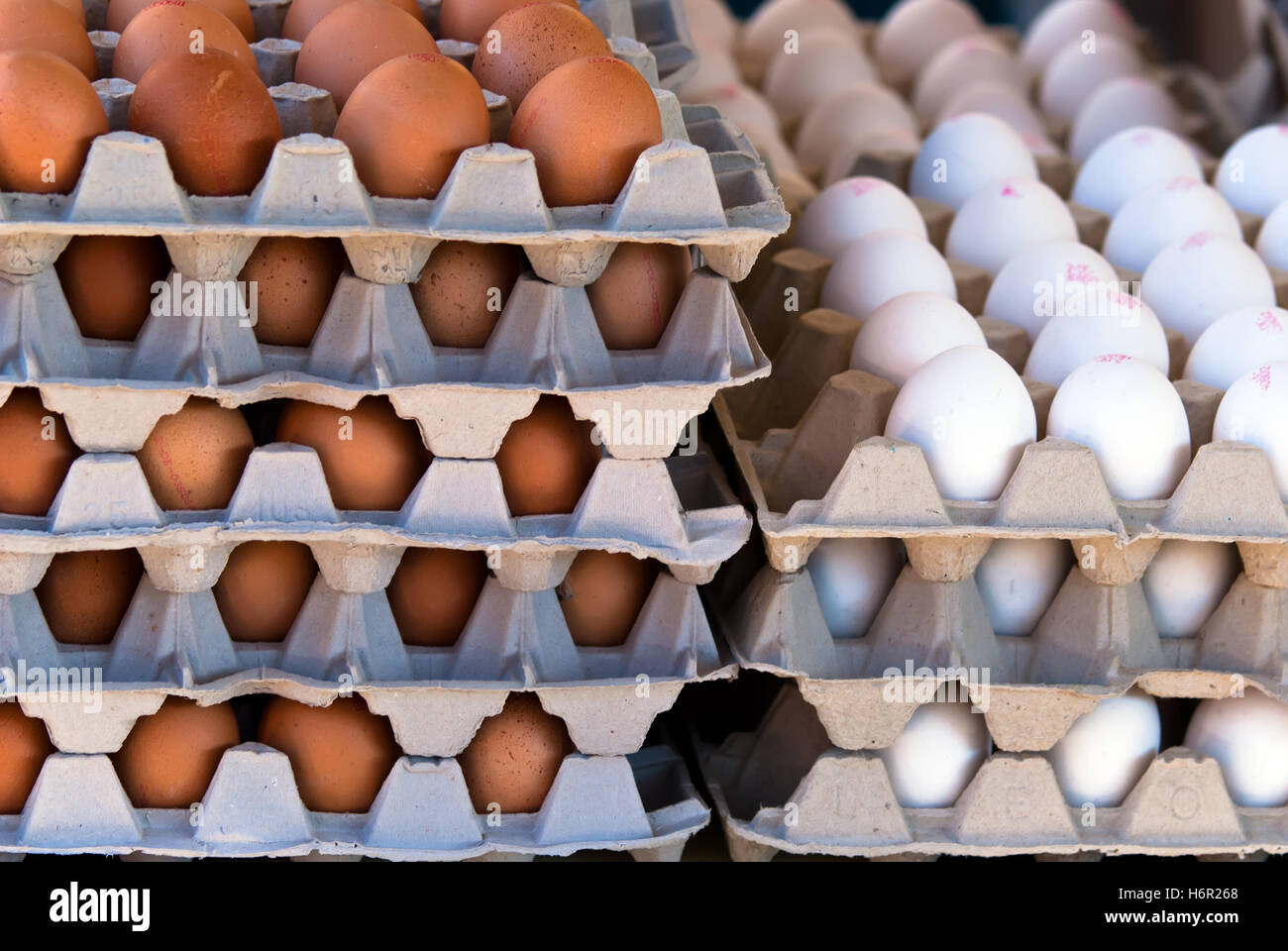 stacked many eggs stairs Stock Photo - Alamy