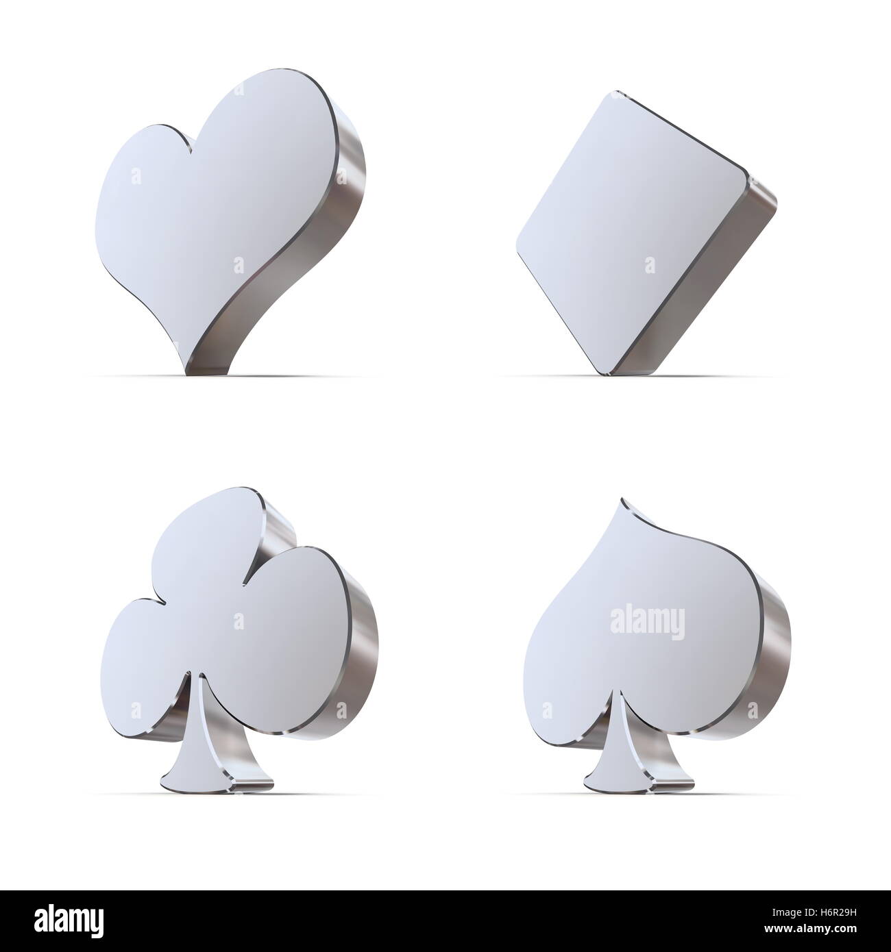 Spade symbols Cut Out Stock Images & Pictures - Alamy