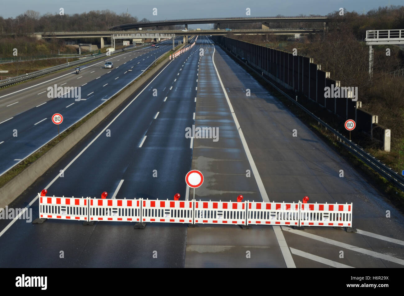 Highway Blocked High Resolution Stock Photography and Images - Alamy
