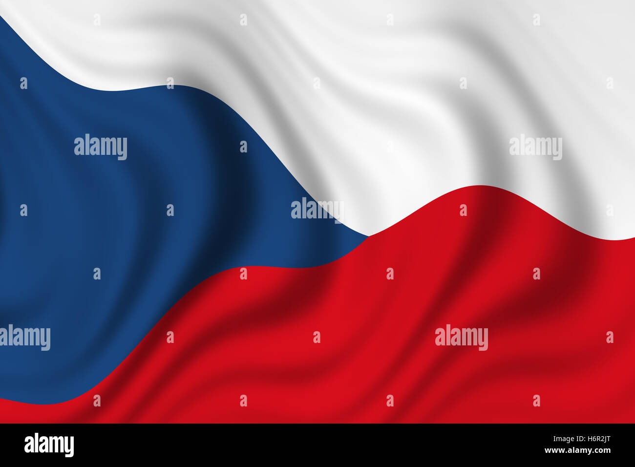 flag of czech republic Stock Photo - Alamy