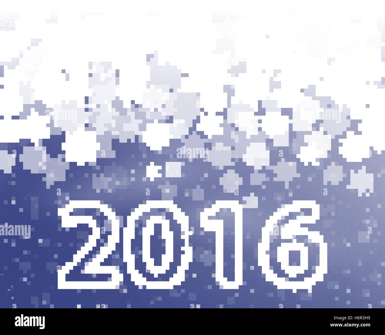 Merry Christmas letters covered with snow on snowy background vintage ...