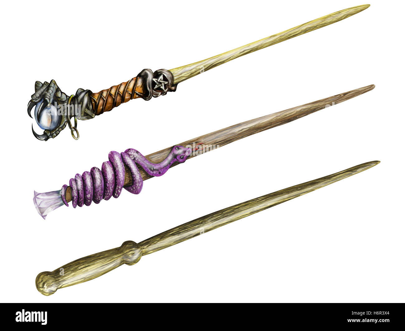 Magic wand isolated wood hi-res stock photography and images - Alamy