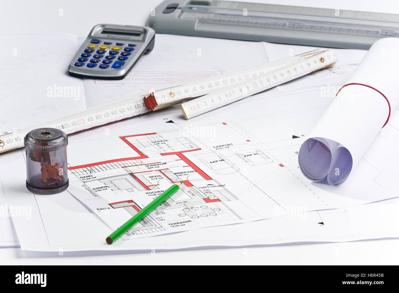 Design drawing outline planning hi-res stock photography and images - Alamy
