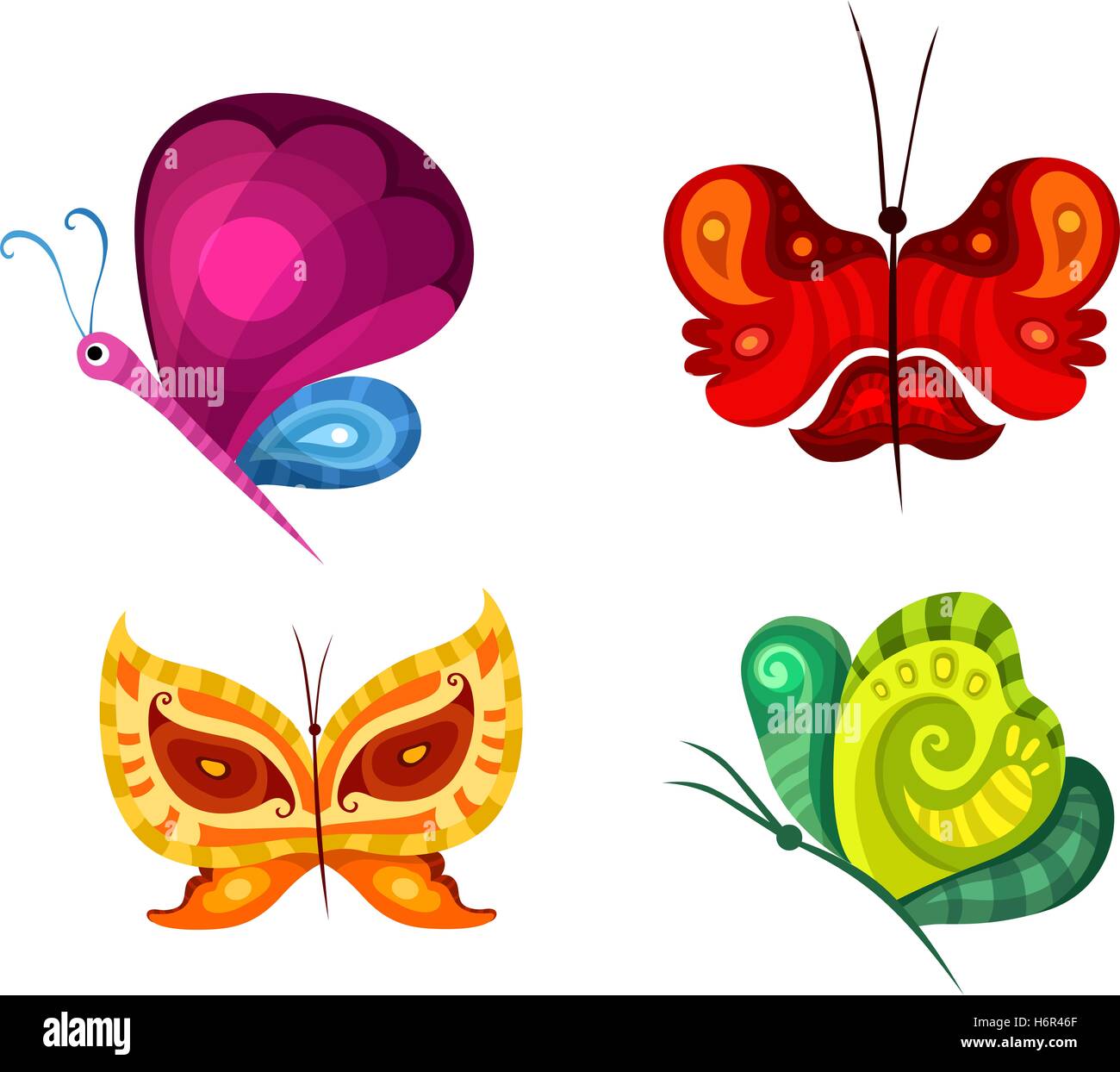 Colorful photo of insects Cut Out Stock Images & Pictures - Alamy