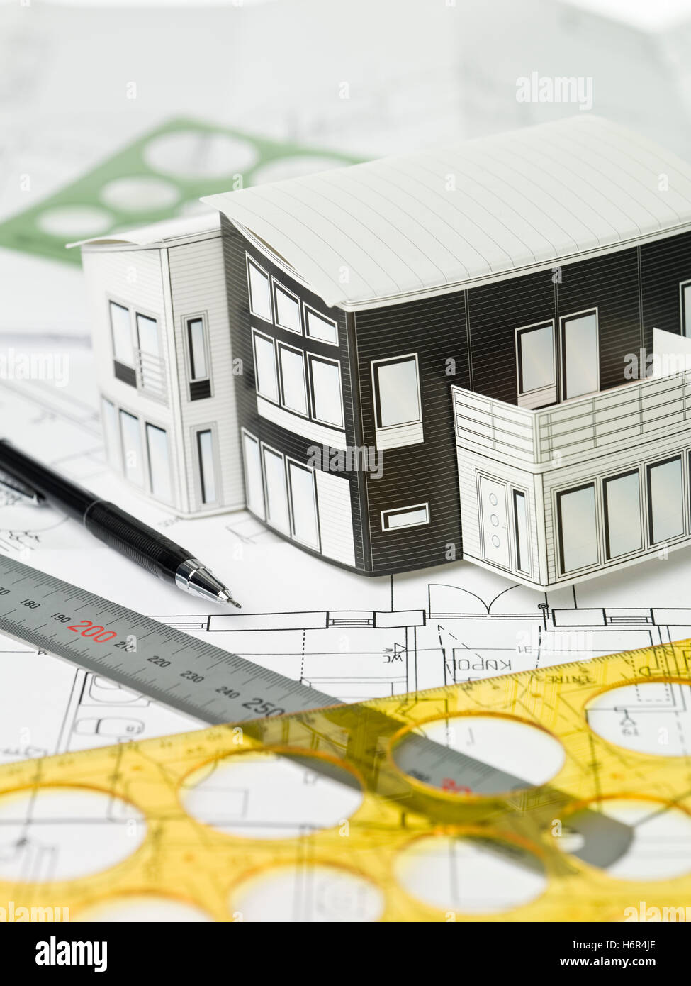 Project planning construction plan compass hi-res stock photography and ...