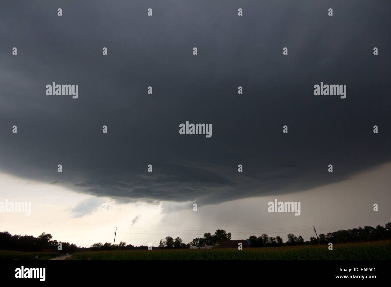 Panorama view thunder storm hi-res stock photography and images - Alamy