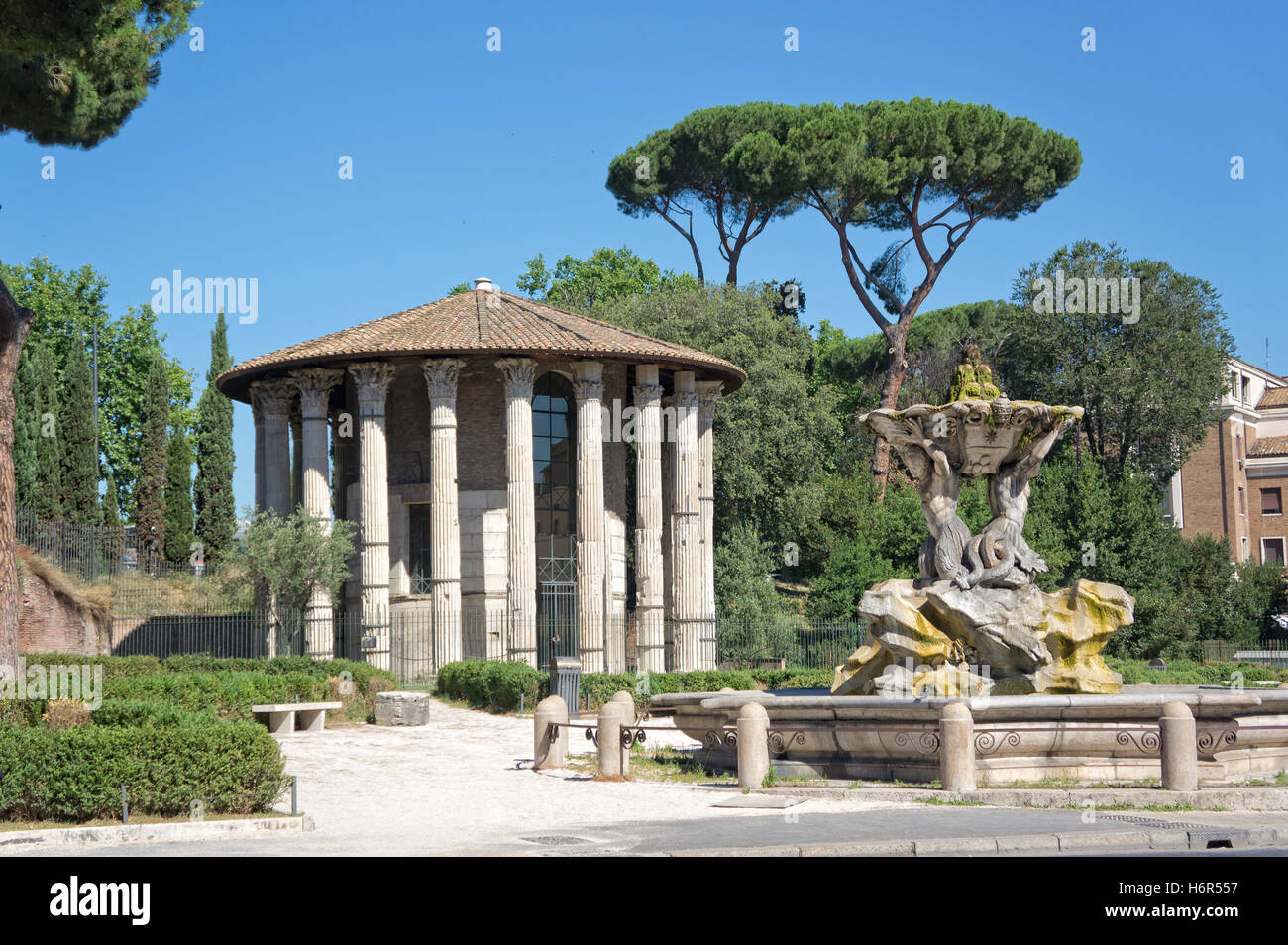 The Temple of Vesta Rome Italy Stock Photo - Alamy